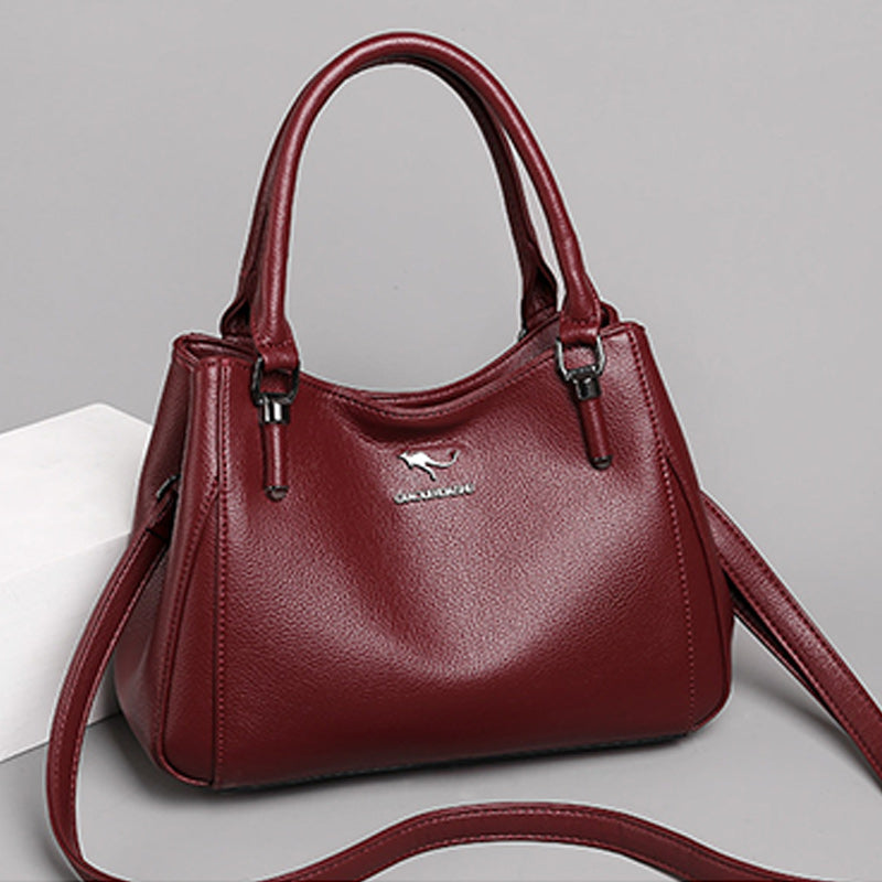 Minimalist Commuter Leather Hanbag For Women Business Crossbody Bag ...