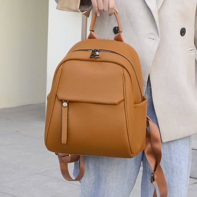 Soft Vegan Leather Backpack Small Fashion Backpack Purse for Women ...