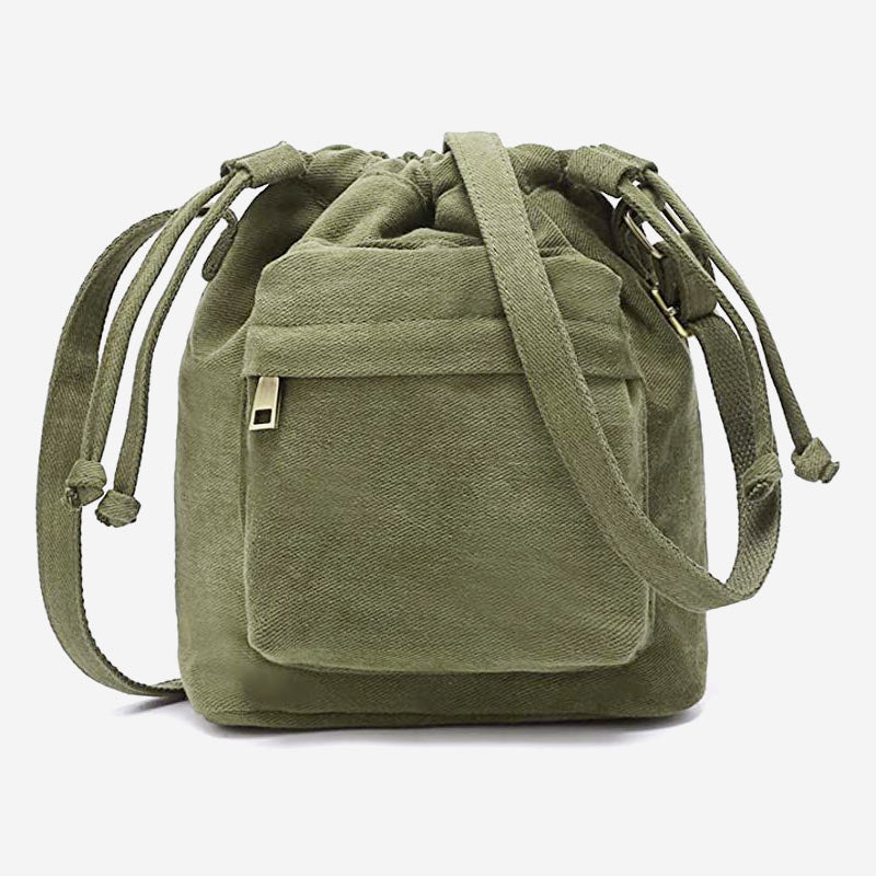 Cute Drawstring Bucket Crossbody Bag – Esensbuy